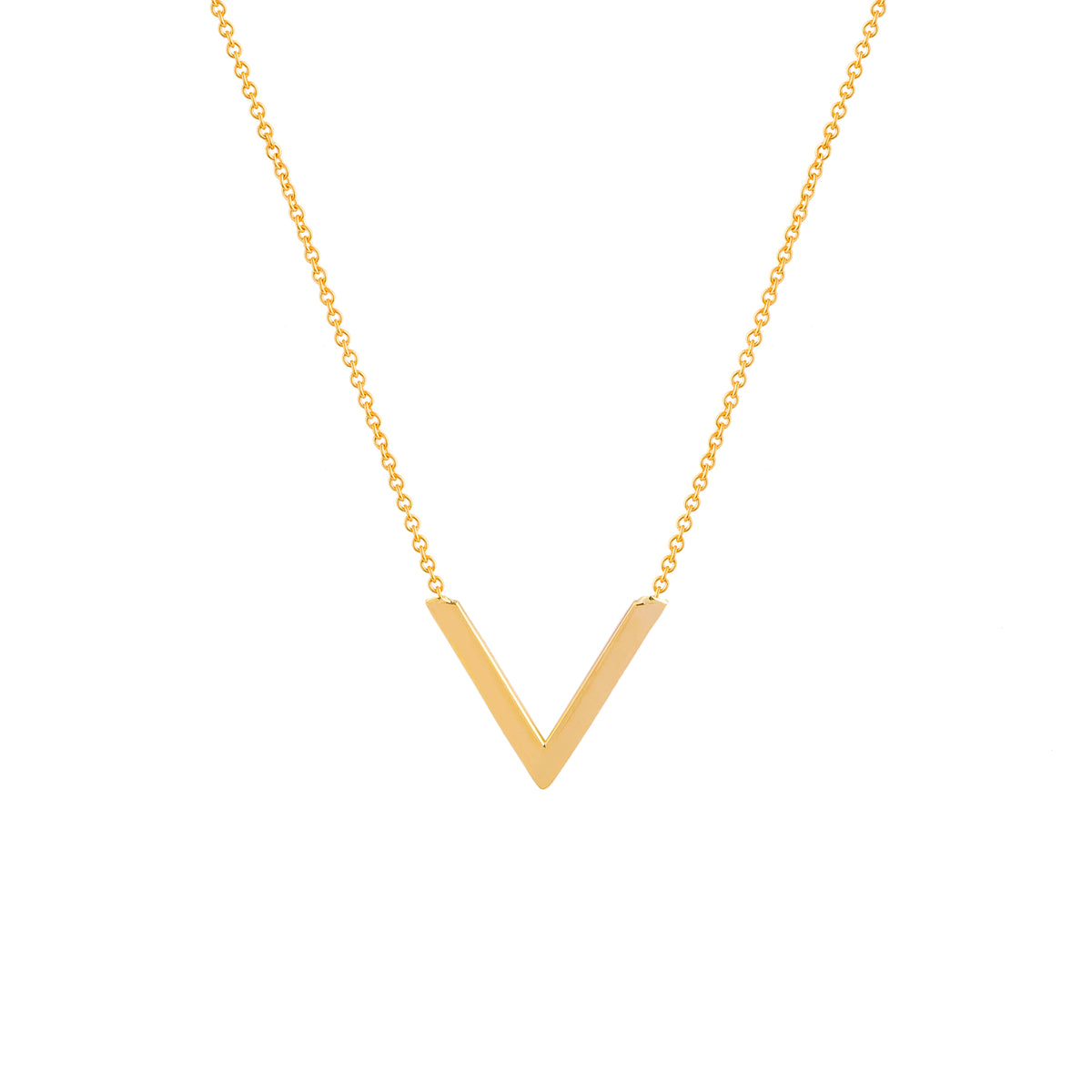 V Shaped Necklace – Tille Gold Gallery