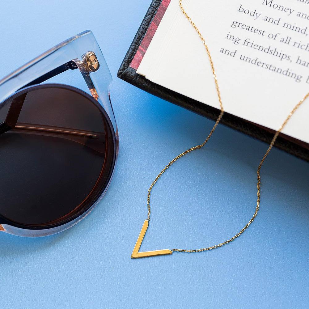 V Shaped Necklace – Tille Gold Gallery